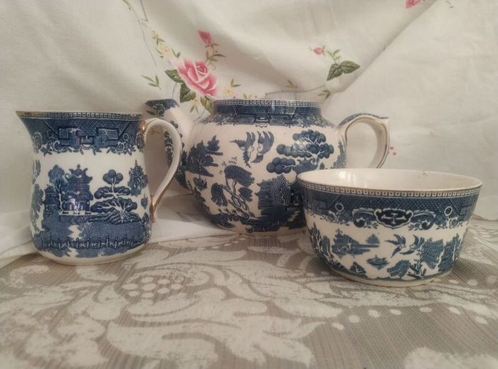 Arklow Willow Teapot Willow Jug Willow Sugar Bowl For Sale in Waterford ...