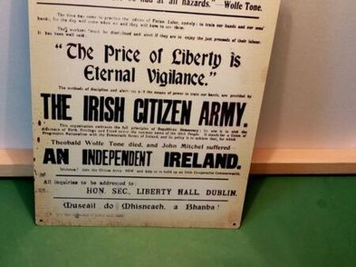 Irish Citizen Army 1913 Recruitment Metal Sign For Sale in Naas ...