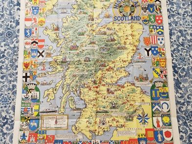 Vintage Historical Map Of Scotland John Bartholomew Son Ltd Edinburgh ...