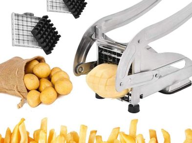 Potato Cutter Fries Potato Chipper Cutter Meachine With 32 Hole 64 Hole ...