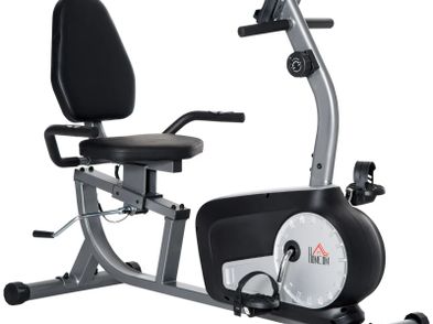 Semi Reclined Magnetic Exercise Bike With Lcd Multifunction Screen ...