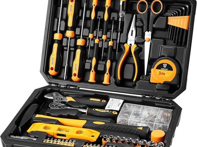 Tool Kit Set Box Home Repair Diy Tools Basic Hand Toolbox Sets For Home ...