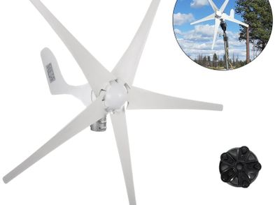 Wind Turbine 500w Generator Dc 12v Wind Turbine 5 Blade Low Wind Speed ...