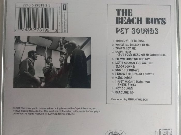 The Beach Boys Pet Sounds Cd 2000 Remastered Reissue Mono Ex For Sale ...