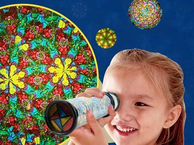 2 Pcs Magic Kaleidoscope Stretchable Long Old World Kaleidoscope ...