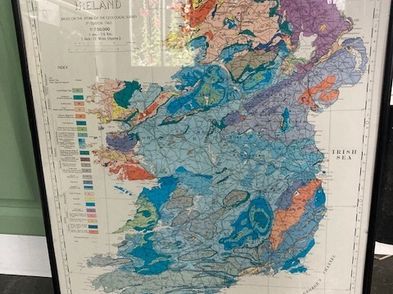 Framed Geological Map Of Ireland For Sale in Tullamore, Offaly from Alder20