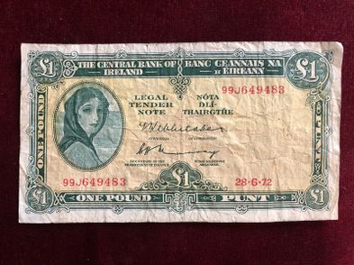 Lady Lavery One Pound Punt Note For Sale in Dundrum, Dublin from ...
