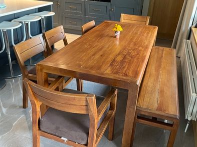 Habitat Radius Dining Table Chairs And Bench Set For Sale in Athlone ...