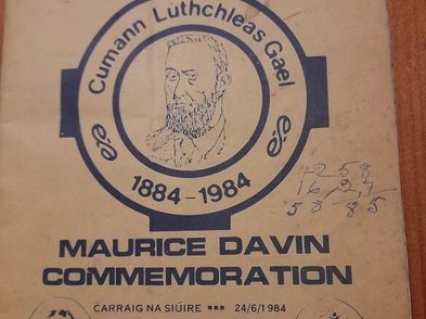 Gaa 1984 Maurice Davin Centenary Commemoration Programmes For Sale in ...