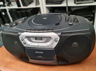 Philips Dynamics Bass Boost Az1005 Cd Radio Cassette Recorder For Sale ...
