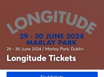 Longitude 2 Day Ticket For Sale in Walkinstown, Dublin from lb1975