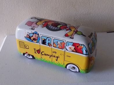 Volkswagen Camper Van Biscuit Tin I Love Camping For Sale in Ballysimon ...