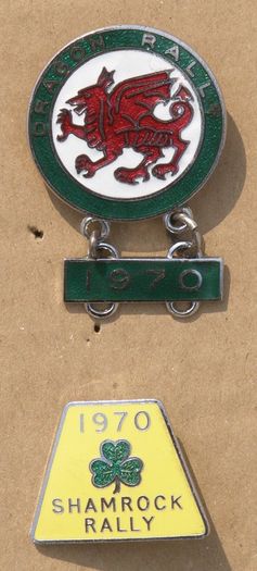Rare Motorcycle Memorabilia Dragon And Shamrock Rally Badges For Sale ...