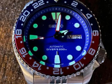 Seiko Mens Deep Sea Blue Dial Watch 7002 7001 Refurbished Serviced Auto ...