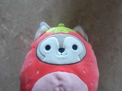 Squishmallows Ryan The Husky In A Strawberry Costume For Sale in ...