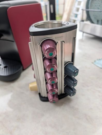 Lor Nespresso Machine With Milk Frother And Capsule Holder For Sale in ...