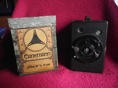 Ernemann Film K 6x9 Box Camera With Original Shop Box Circa 1920 1926 ...