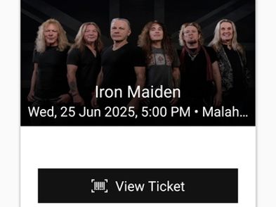 Iron Maiden Ticket Standing For Sale in Mallow, Cork from colum.regan.1