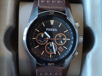Fossil Watch For Men Coachman New 45mm Case Size Quartz Chronograph ...