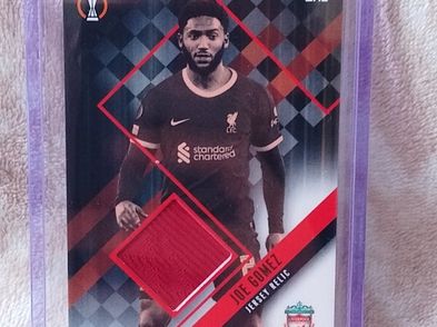 Match Attax 2324 Joe Gomez Liverpool Player Worn Jersey Relic Card ...