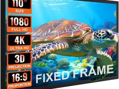 110inch Diagonal Projector Screen 169 4k Hd Projector Screen Movie ...
