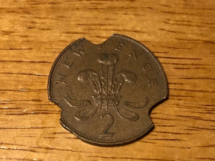 Rare 1971 New Pence 2p British Elizabeth Ii Error Coin Huge Limited ...