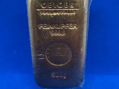 500gram Geiger Copper Bar For Sale in Midleton, Cork from Klitty