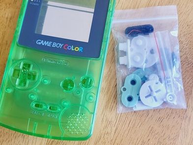 Game Boy Colour Gbc Transparentclear Green Housing Shell Kit For Sale ...