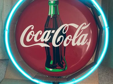 Coca Cola Neon Disc Sign Year 2002 For Sale in Swords, Dublin from Gartano