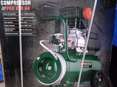 Parkside Compressor For Sale in Rhode, Offaly from NiamhR.