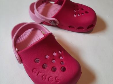 Crocs Classic Baby Toddler Size C 5 20 21 Eu Pink Comfort Clogs Slip On ...