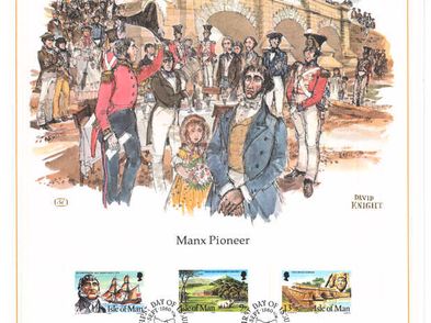 1980 Isle Of Man Limited Edition Lithographed Print Measuring 333mm X ...