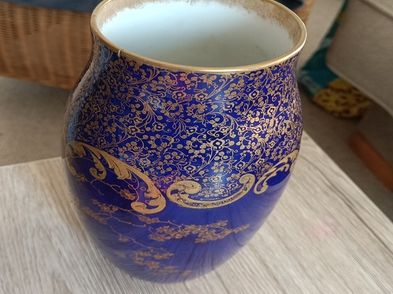 Royal Doulton Vintage Cobalt Blue And Gold Vase For Sale in Churchtown ...