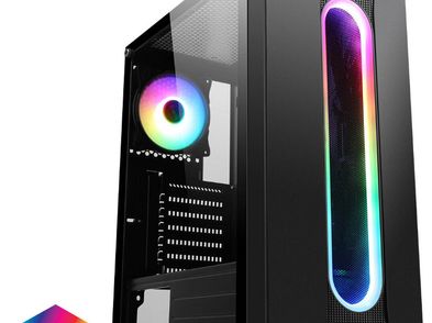Pc Case Citsauron Atx Gaming Case Sauron Atx Pc Argb Gaming Case Black ...