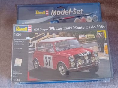 Revell 67064 Mini Cooper Winner Rally Monte Carlo 1964 Model Set For ...