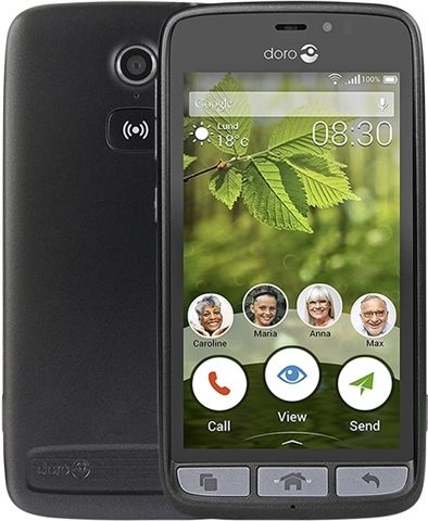 Doro 8030 Black 4g 8gb Simfree Unlocked Seniors Smartphone Big Touch ...