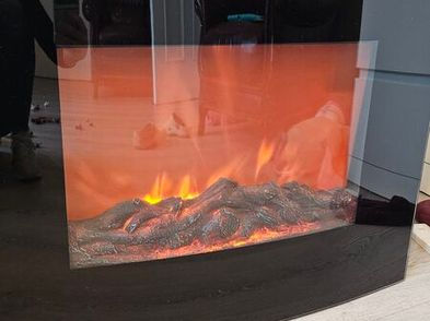 Curved Electric Fire For Sale in East Wall, Dublin from sab.oc