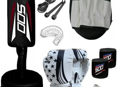 Boxing Heavy Bag Set Mma Freestanding Punching Bags With Stand Bounce ...