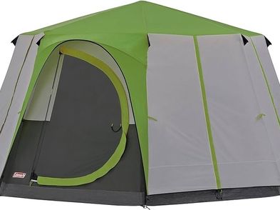 Coleman Tent Octagon 6 Man Festival Dome Tent 6 Person Family Camping ...