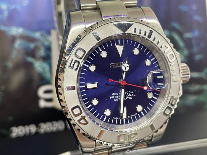 Seiko Custom Build With Nh35 Automatic Hand Winding Movement Yacht ...