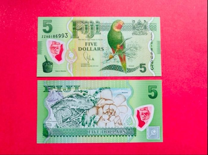 Fiji 5 Dollars 2013 Pick 115ar Polymer Plastic Zz Replacement Note ...
