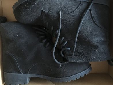 Black Lace Up Combat Ankle Boots For Sale in Coolock, Dublin from ht2017