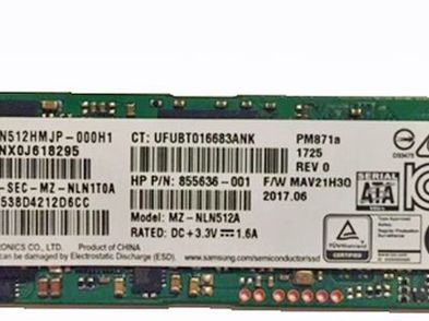 Ssd Samsung Pm871a Series 512gb Mzvkw512hmjp 000h1 Mlc Pci Express 30 ...