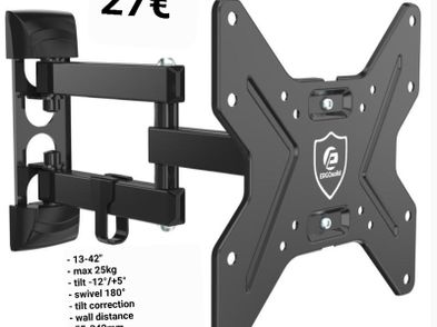 Tv Wall Mount Bracket Tilt Swivel Pull Out 13 42 For Sale in Finglas ...