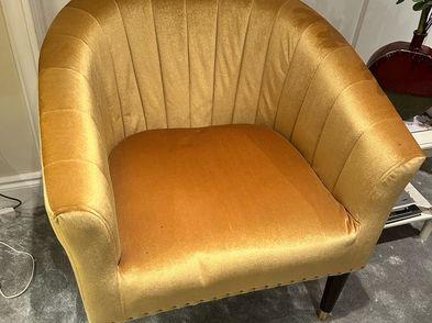 Yellow Tub Chair For Sale in Ballinteer, Dublin from lisanne.downer