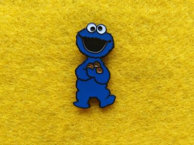 Sesame Street Cookie Monster Character Enamel Metal Pin Brooch Sesame ...