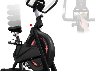 Exercise Bike With Lcd Display Resistance Adjustment Ergometer Heart ...