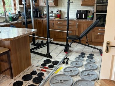 Unbelievable Gym Weightlifting Set Up Power Rack With Cable System ...