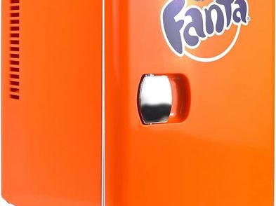 Fanta Mini Fridge For Bedrooms 4l 6 Can 12v Compact Refrigerator For ...