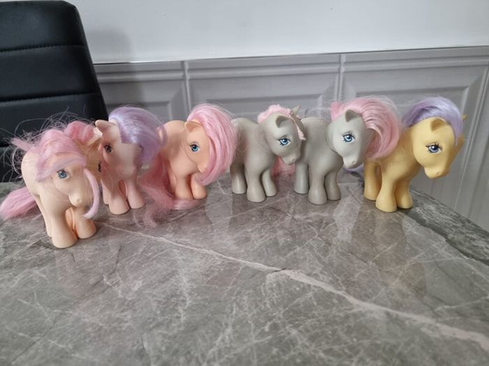 6 X Original Pose Lot Hk Tlc Flaws Mlp G1 My Little Pony 1982 For Sale ...